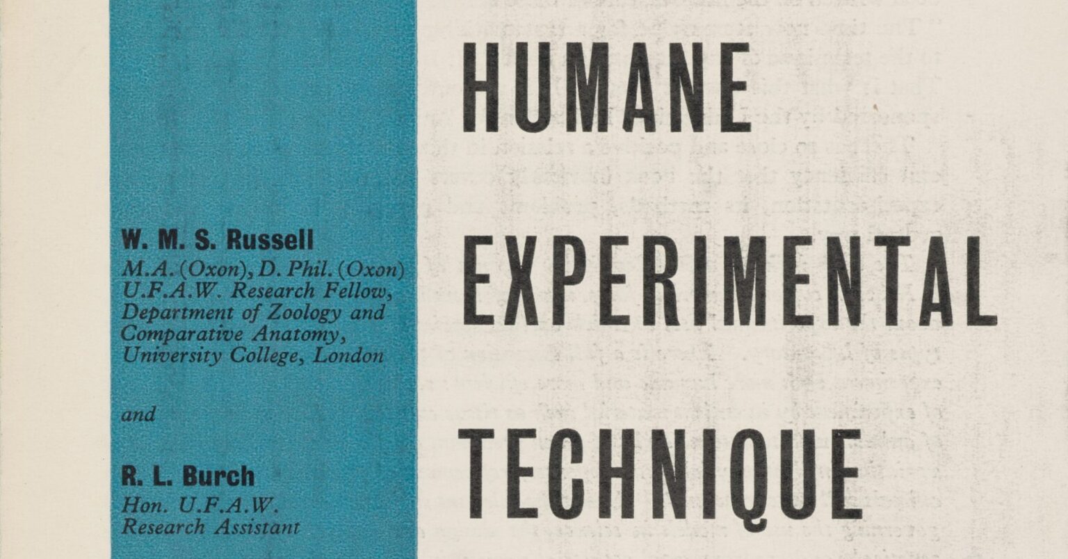 1959 - Publication de « The Principles of Humane Experimental Technique ...